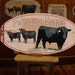 Custom Tin Cattle Farm Country Sign - Large Oval - Etsy