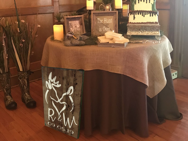 Couples Wedding Sign - Deer Hunting - Etsy