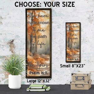 The Path of Life - Wood Framed Sign - Custom Bible Verse Sign - Etsy