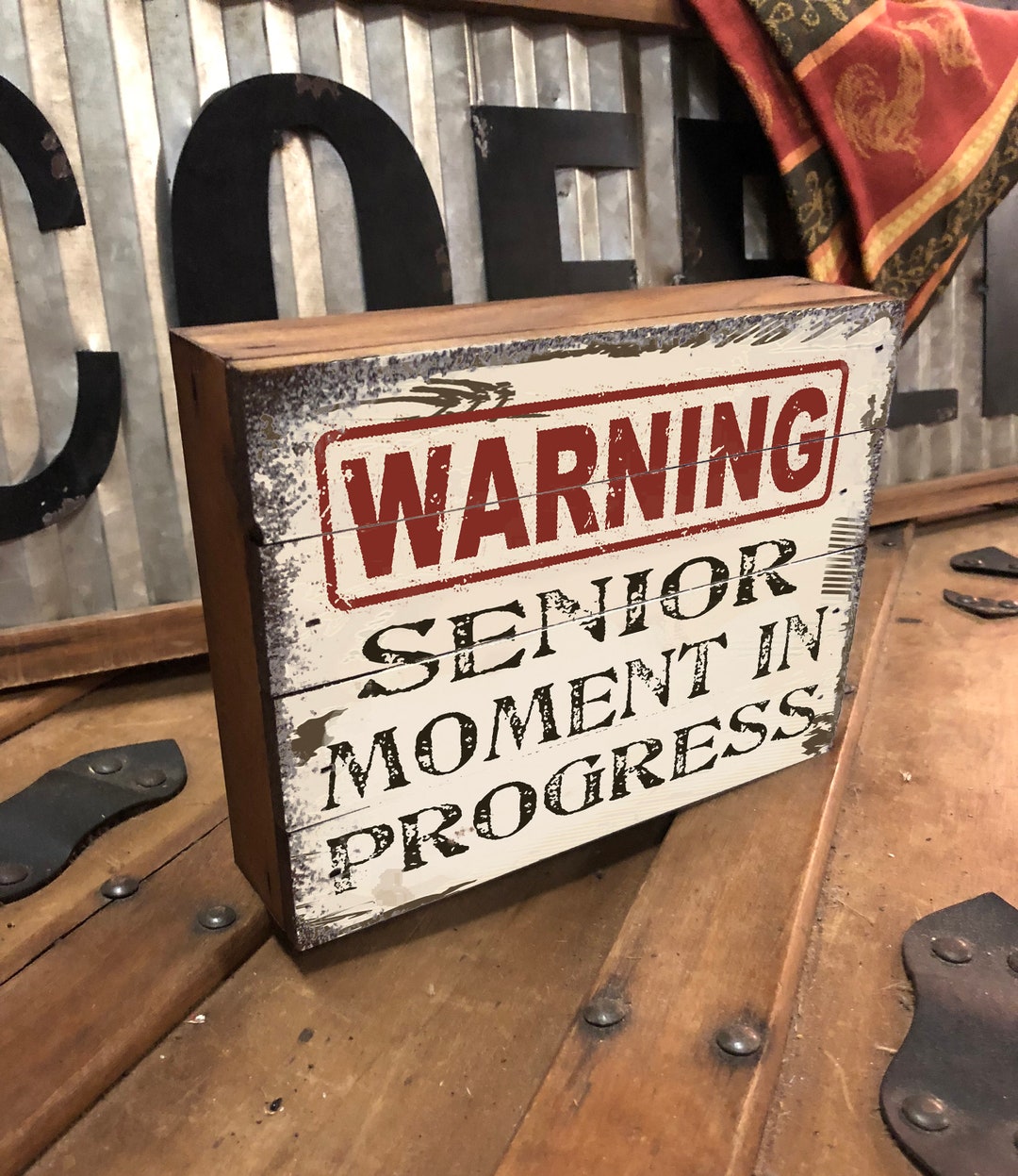 Senior Moment Wooden Box Sign - Etsy
