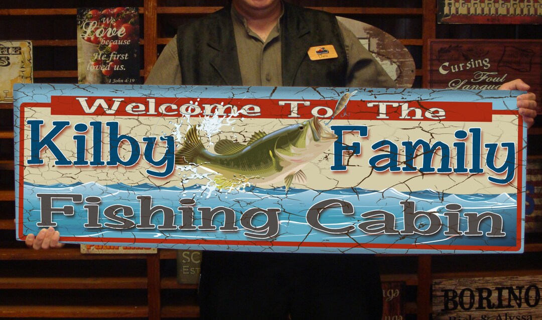 Personalized Cabin Signs - Fishing - Etsy