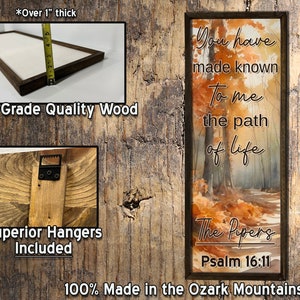 The Path of Life - Wood Framed Sign - Custom Bible Verse Sign - Etsy