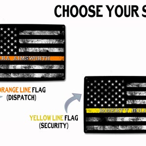 Corrections Officer Gray Line Flag Sign - FREE Personalization - Etsy