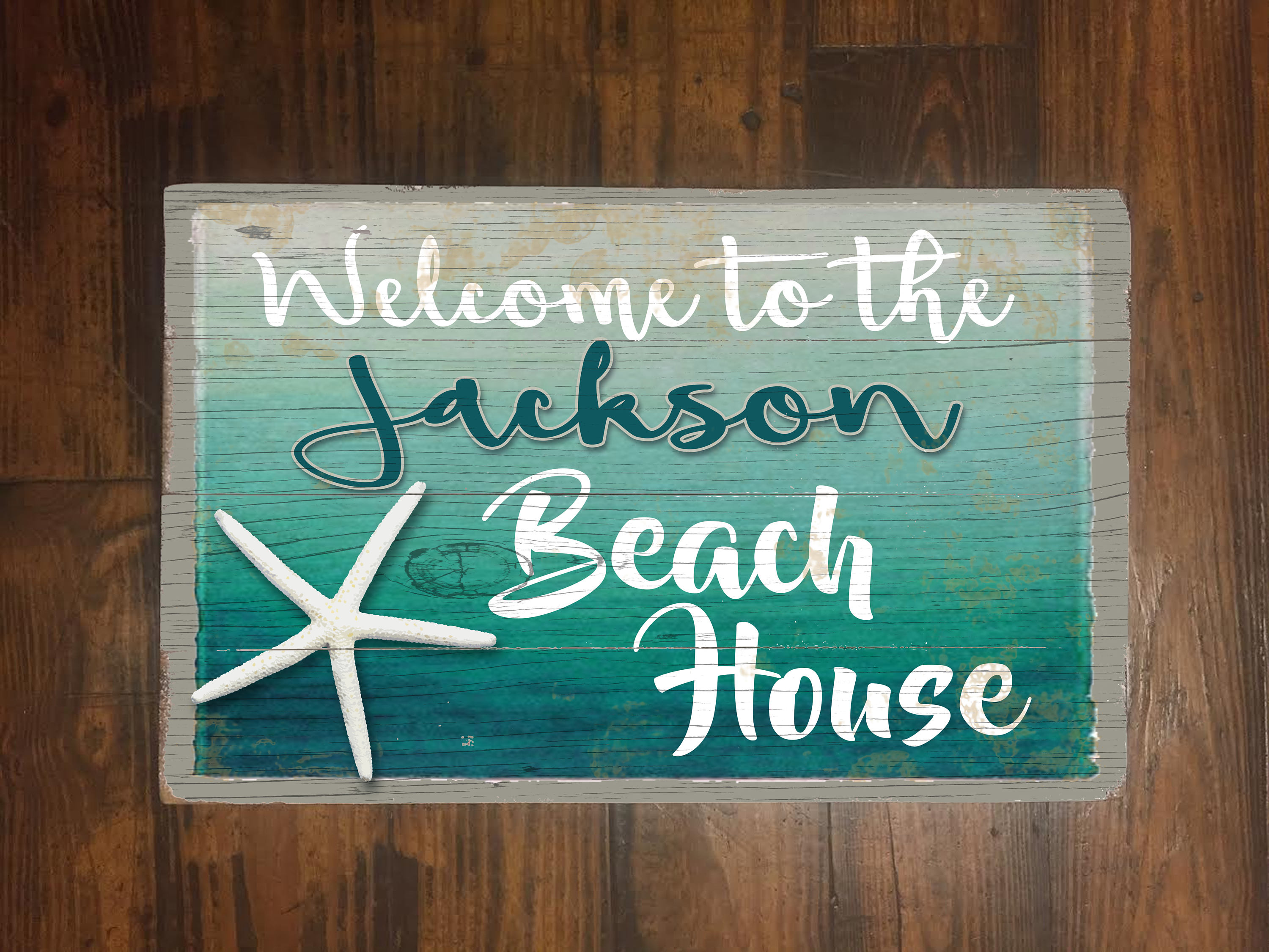 Custom, Vintage Beach House Sign - FREE Personalization - Etsy