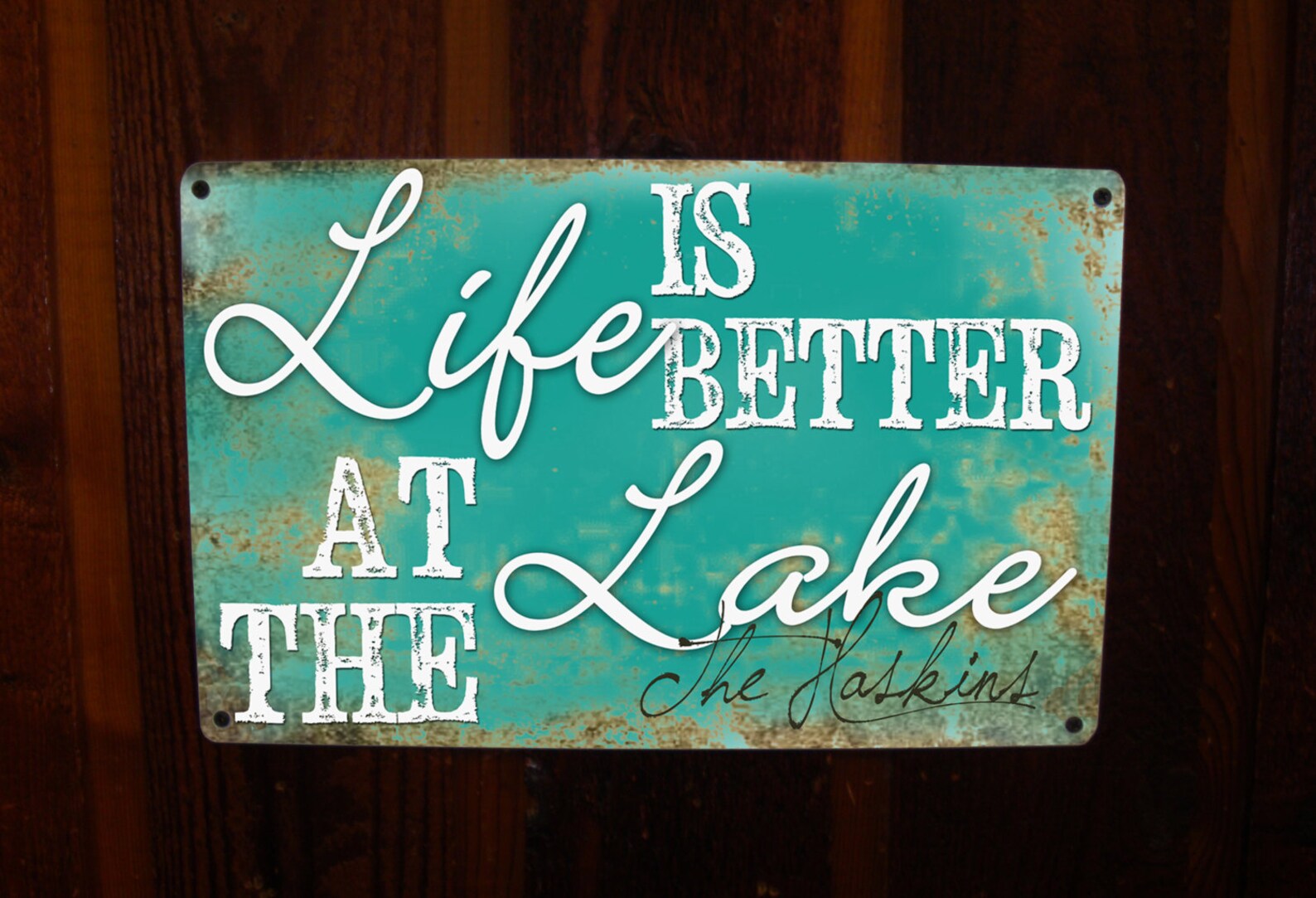 Lake House Sign - Custom, Vintage, Personalize Tin Sign - Etsy