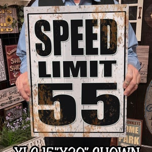Custom Speed Limit Road Signs - Real Metal Signs - Etsy