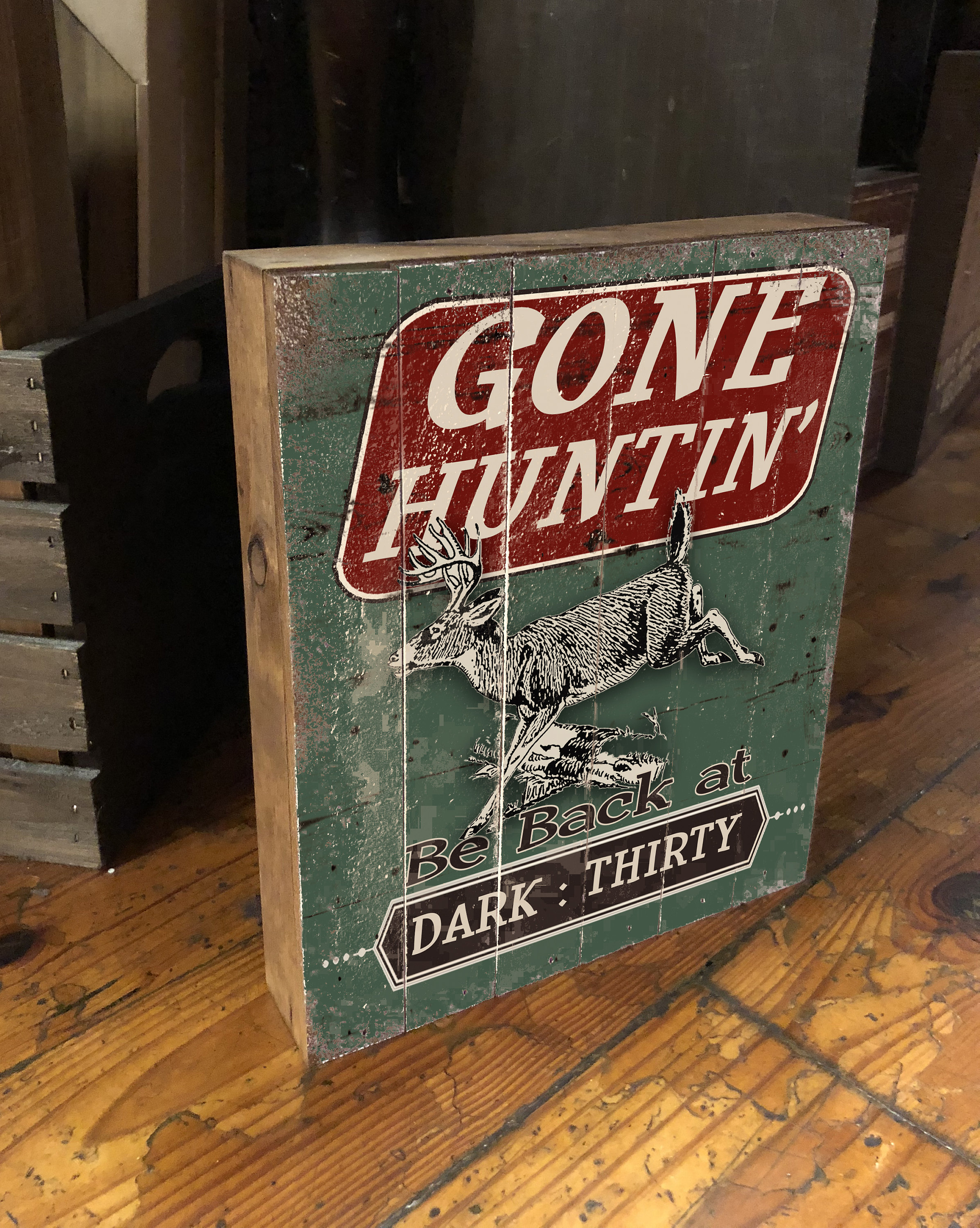 Gone Hunting Sign - Etsy