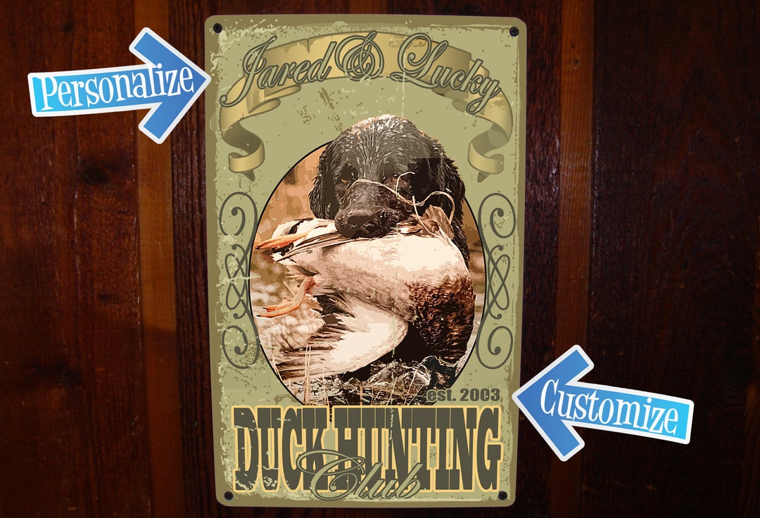 Custom Duck Hunting Sign - Etsy