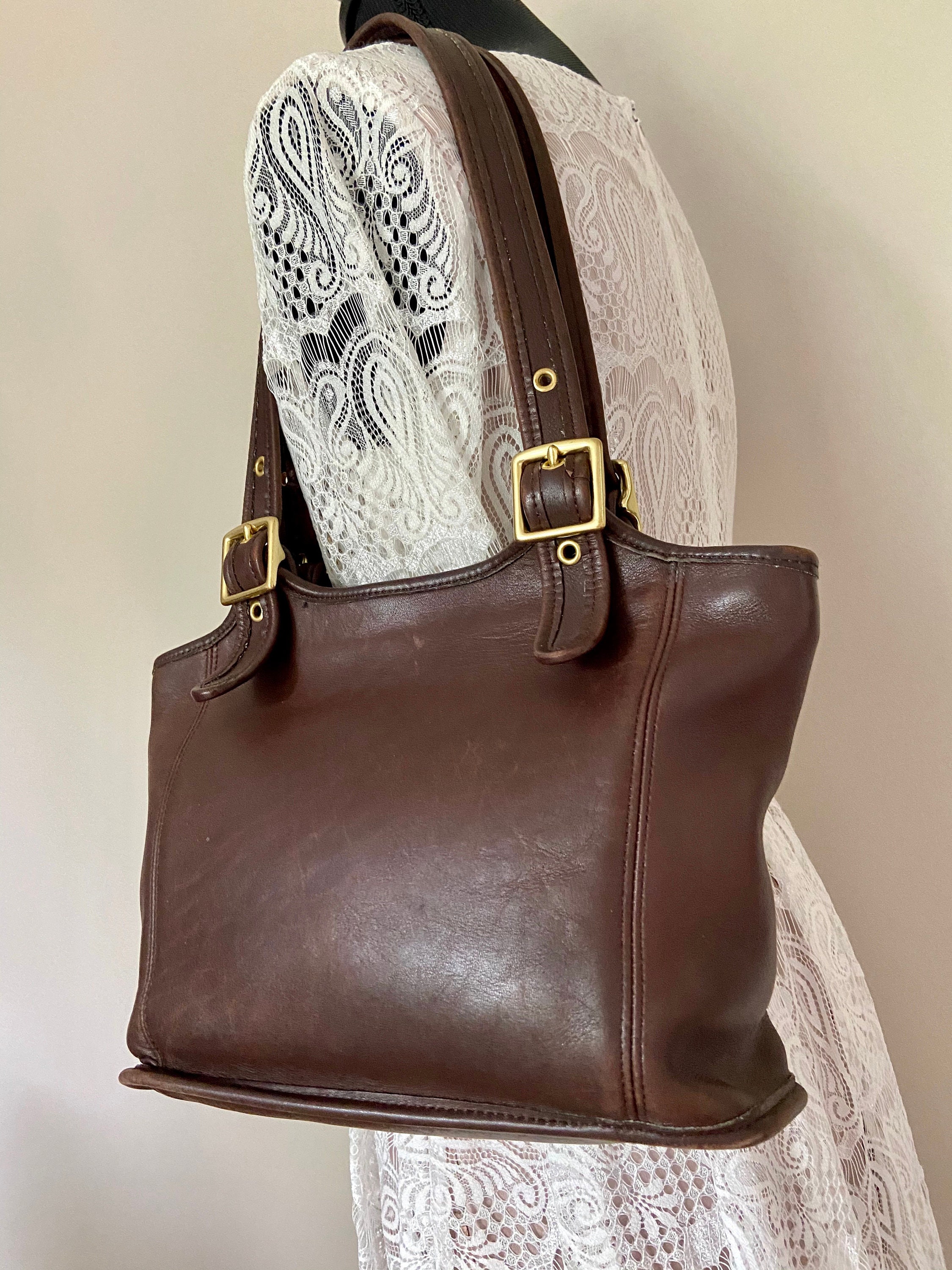 Vintage COACH 9086 Brown Leather Legacy Bucket Style Shoulder | Etsy