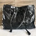 Vintage MITZI BAKER Black Leather Cowhide Trim Satchel Shoulder Bag ...