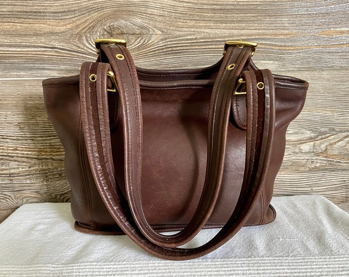 Vintage COACH 9086 Brown Leather Legacy Bucket Style Shoulder Bag - Etsy