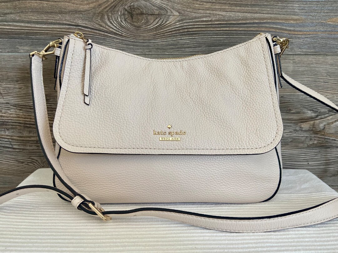 Vintage Kate Spade Ivory Leather Satchel Shoulder Bag Ship Free - Etsy