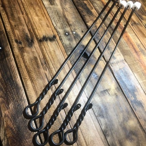 10 Hand Forged Roasting Sticks - Etsy