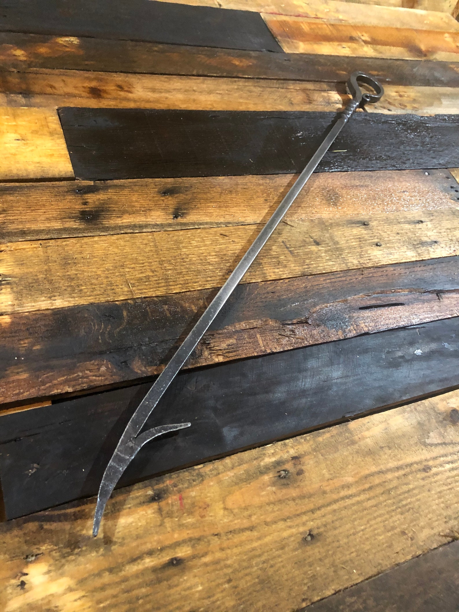 Hand Forged Fire Poker - Etsy