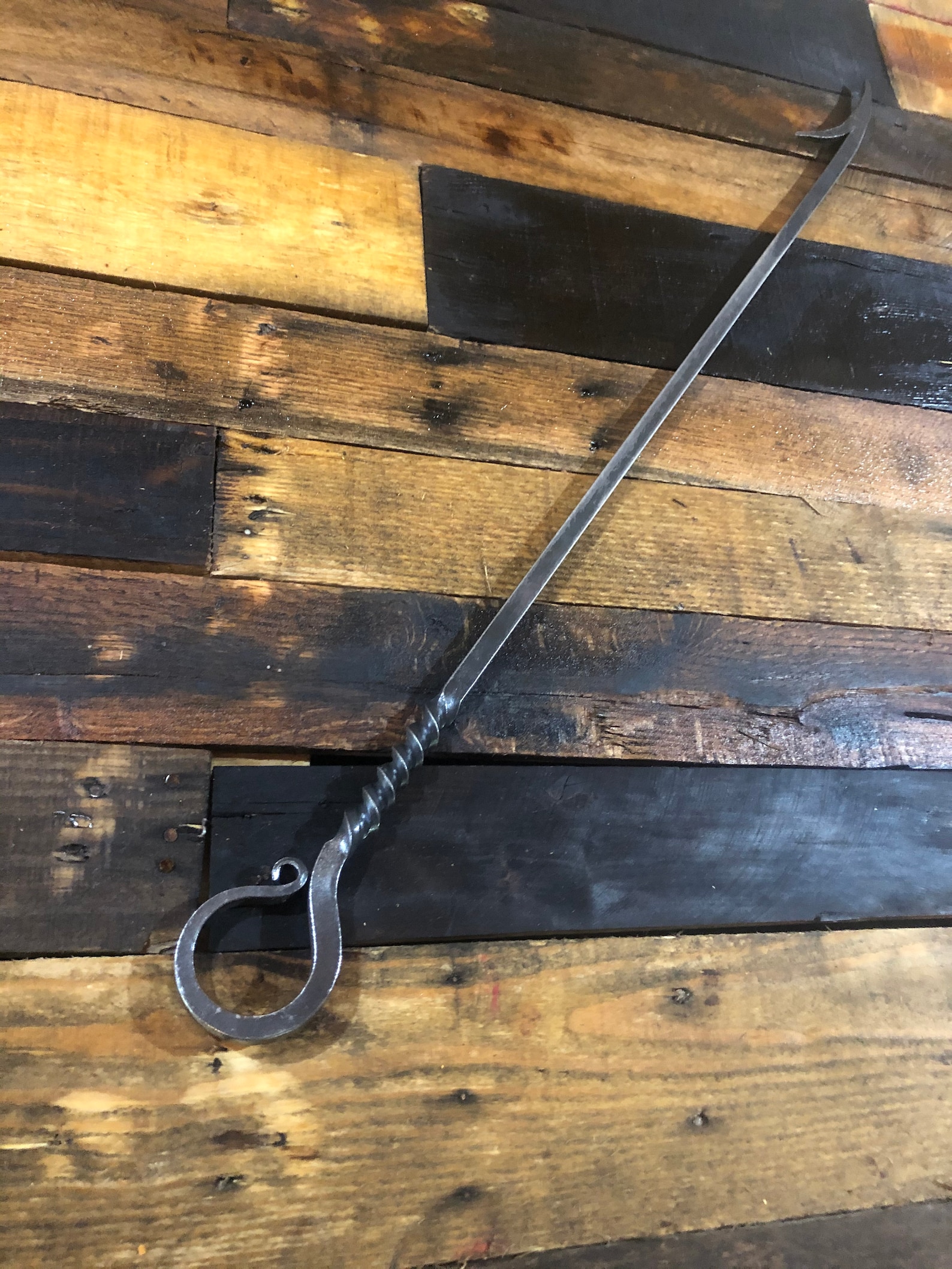 Hand Forged Fire Poker - Etsy