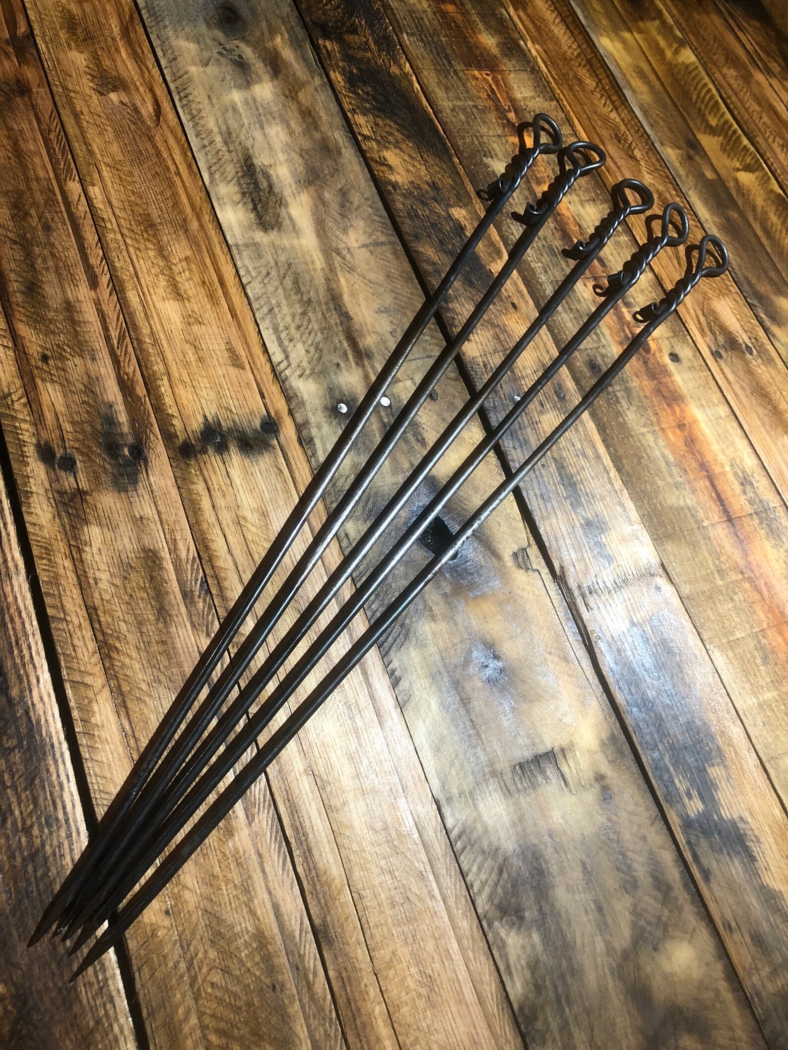 10 Hand Forged Roasting Sticks - Etsy