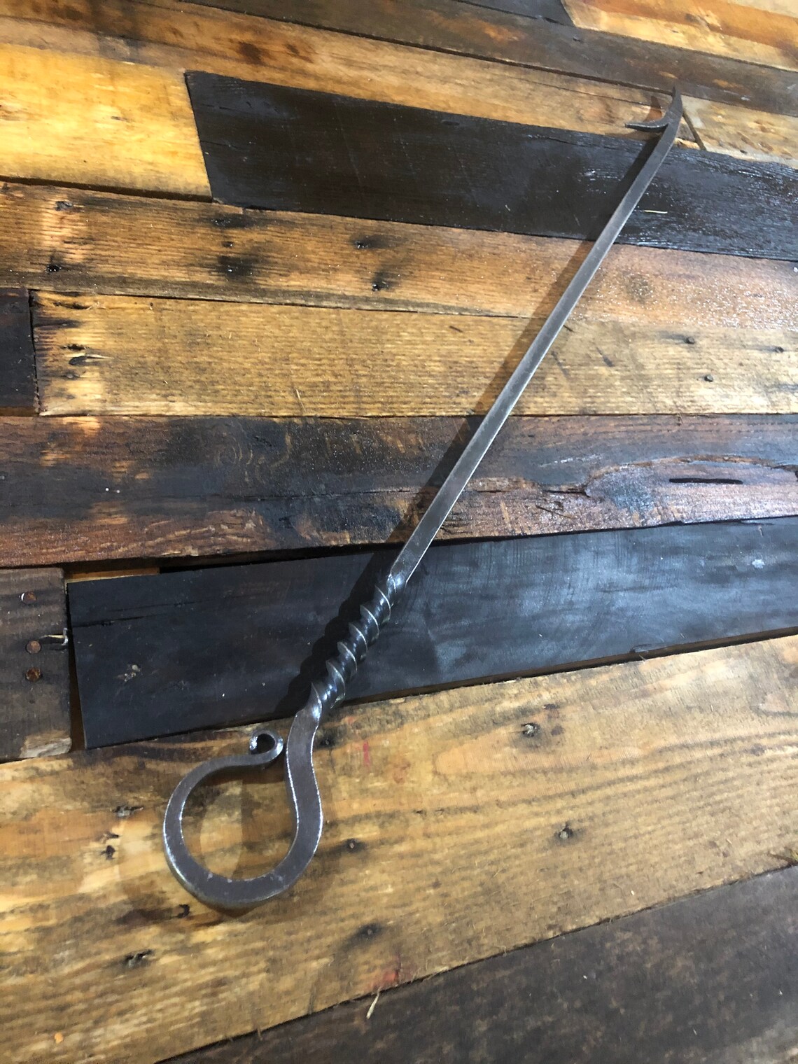 Hand Forged Fire Poker - Etsy