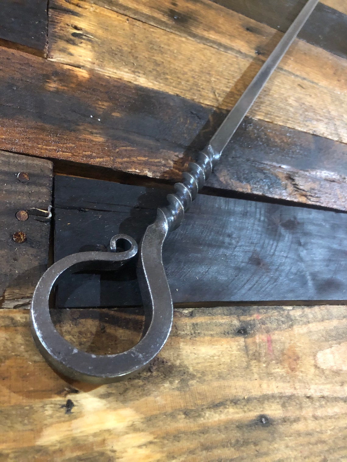Hand Forged Fire Poker - Etsy