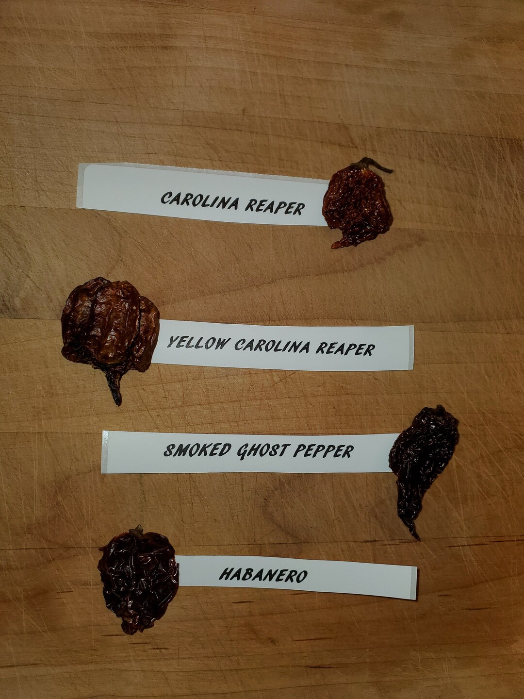 Organic Carolina Reaper, Yellow Reaper, Ghost Pepper and Habanero ...