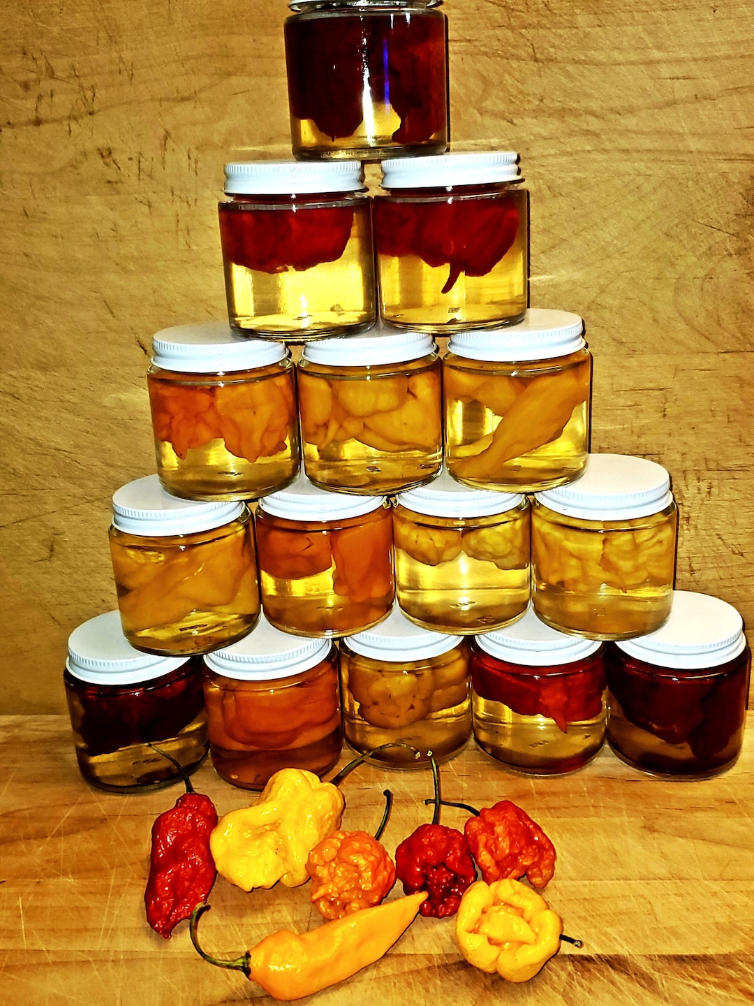 Freshly Pickled Super Hot Peppers- 2 Ingredients Only- This is the ...