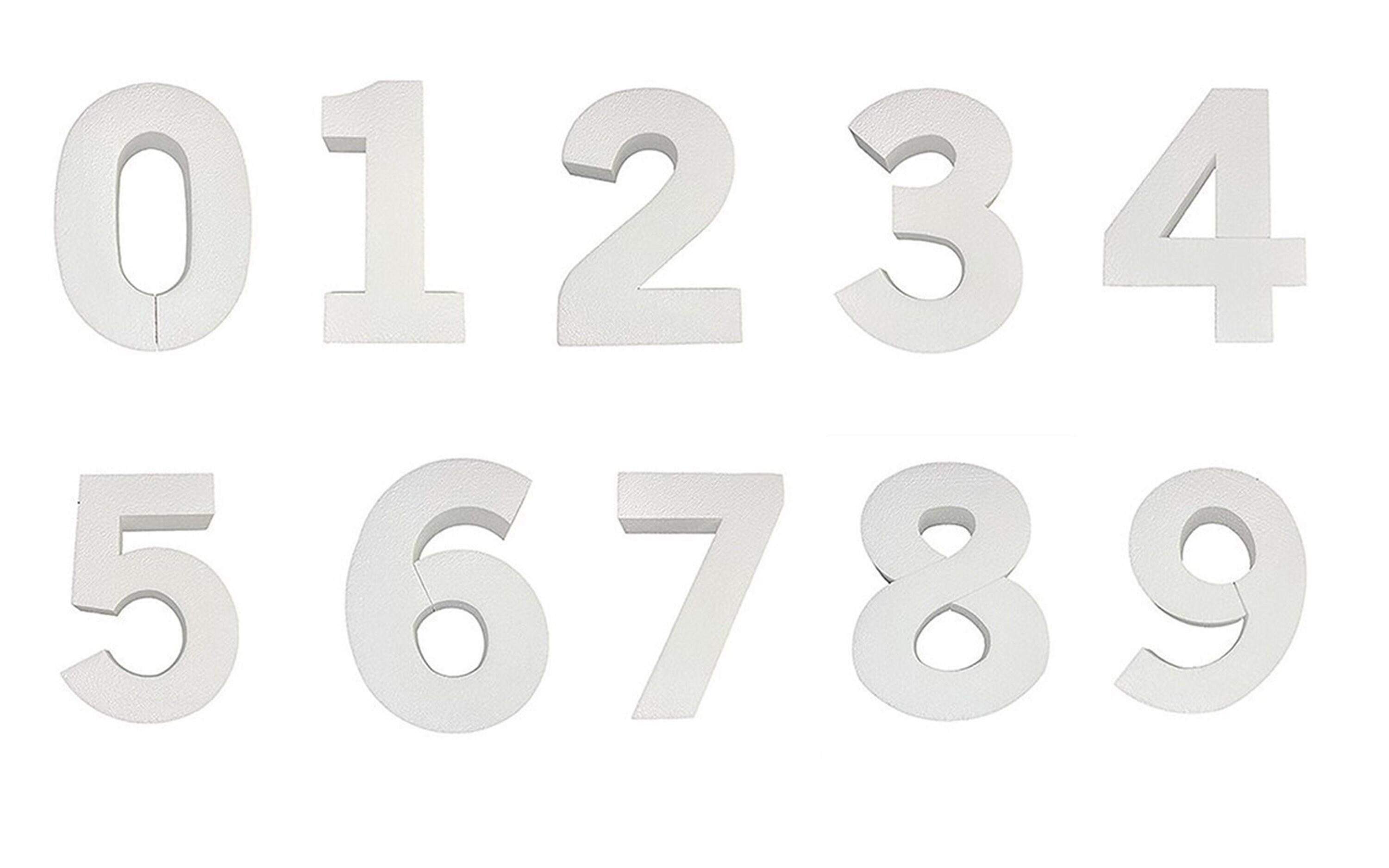 Foam Numbers 4,8,16 and 24 1 Piece for Signs and Decorating Free ...