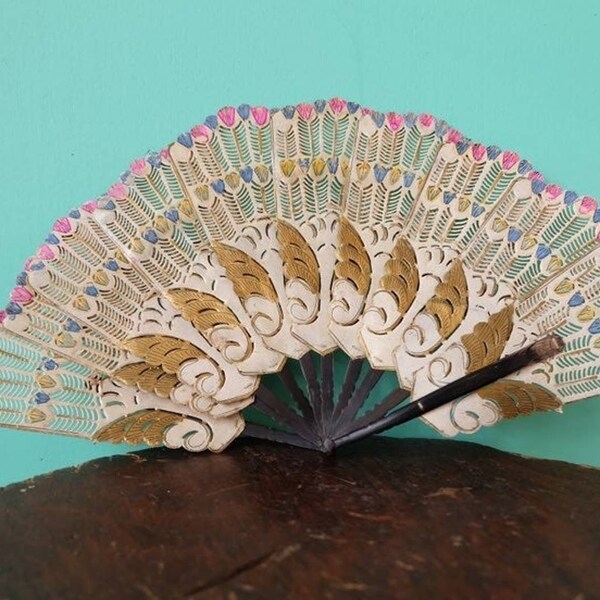 Hand Painted Fan - Etsy