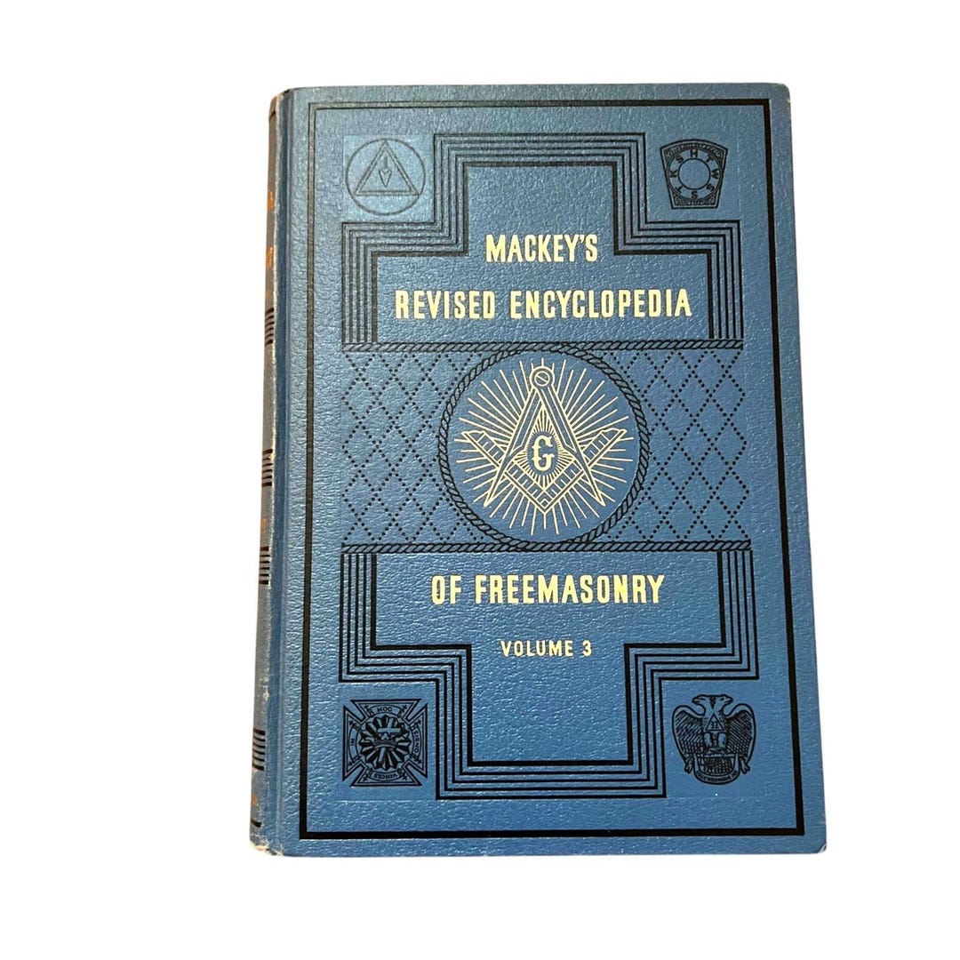 Vintage Freemasonry, Book, Mackey's Revised Encyclopedia Volume 3 Blue - Etsy