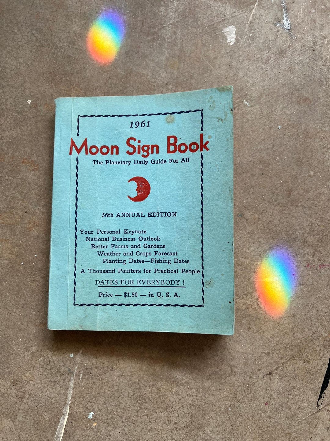 1961 Moon Sign Book, Astrology Occult, Horoscope, Astrology Llewelyn ...