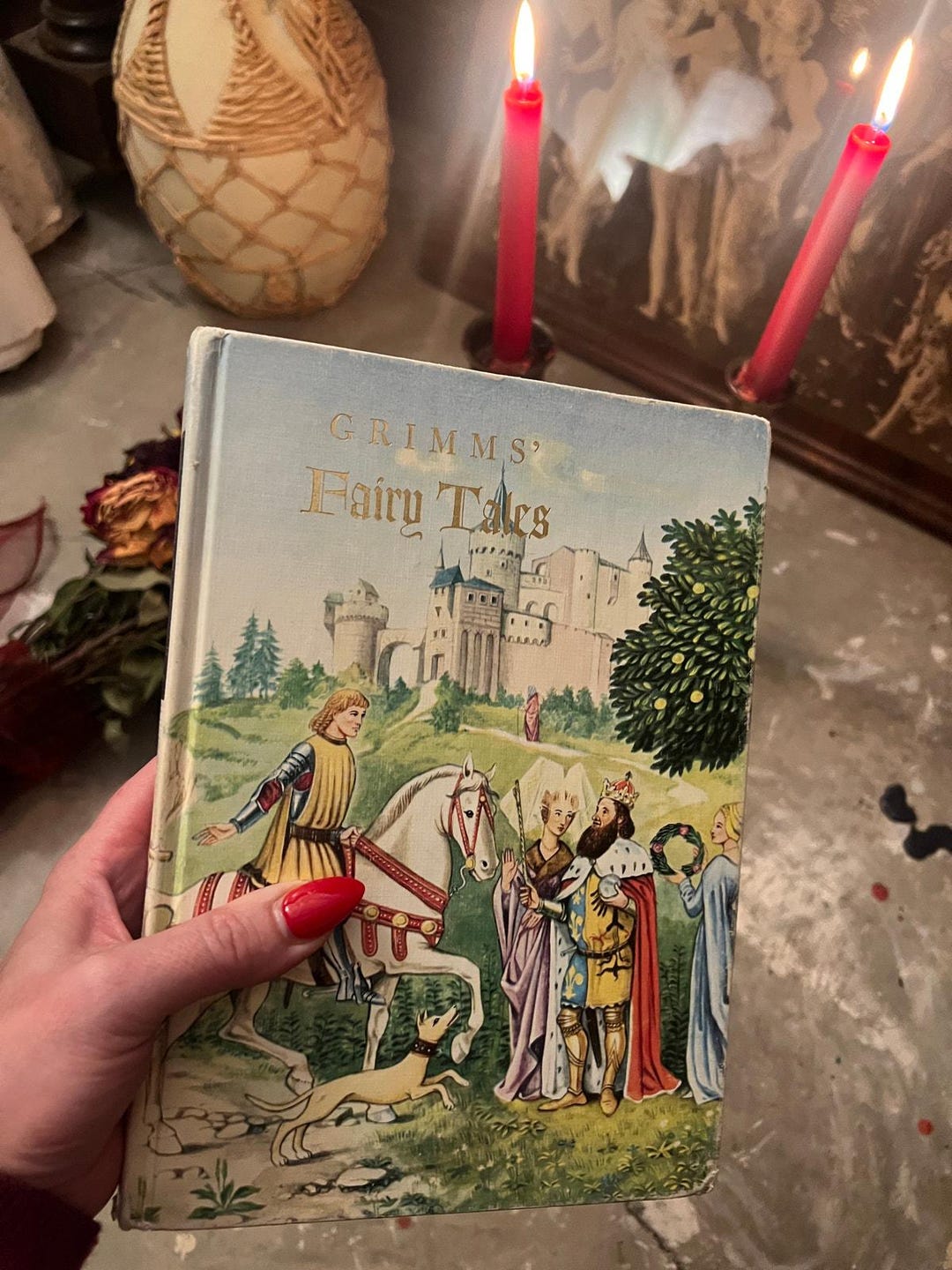 Illustrated Grimms Fairy Tales and Fables Vintage Children’s Book Fritz ...