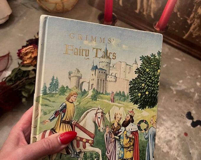Illustrated Grimms Fairy Tales and Fables Vintage Children’s Book Fritz ...