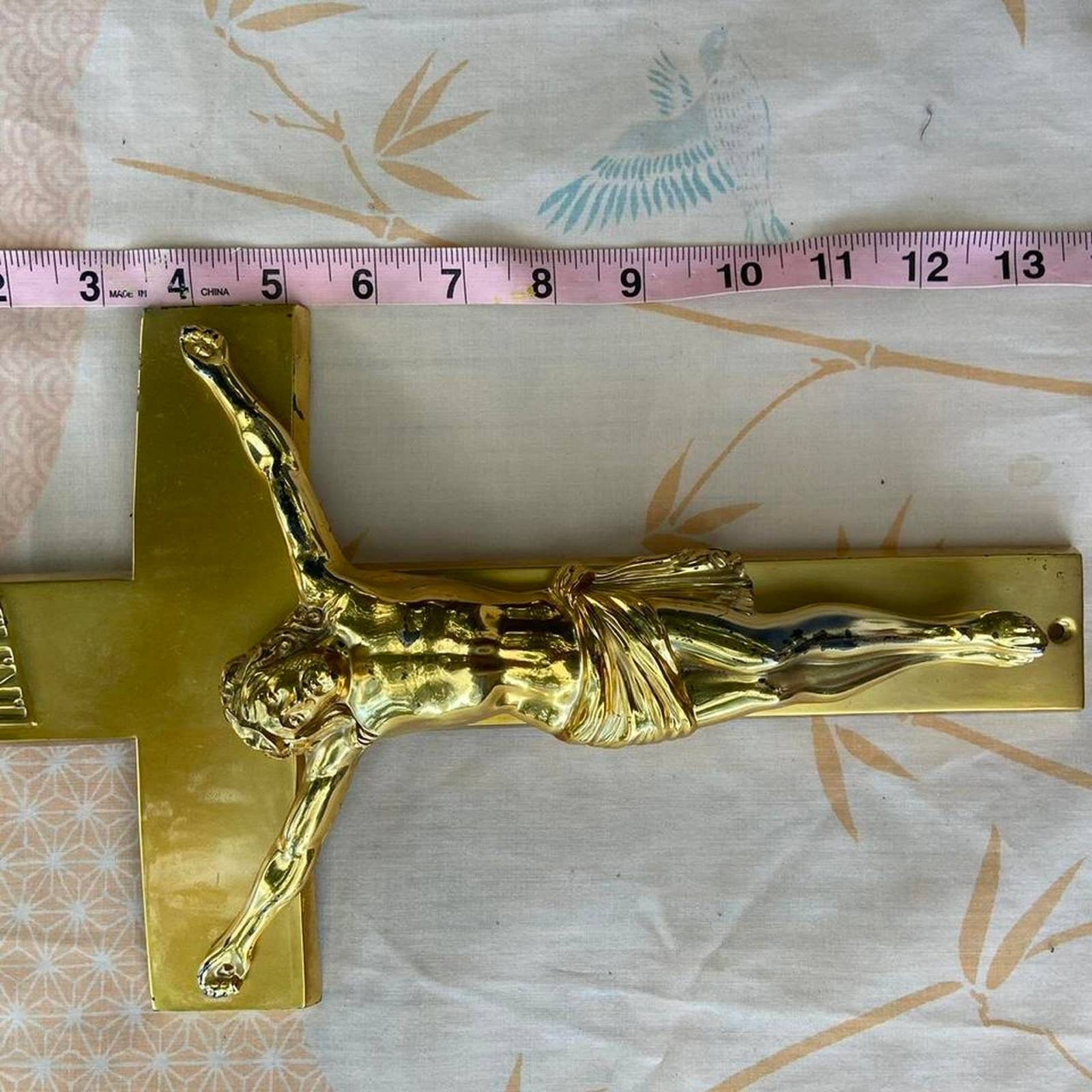 Vintage Large Heavy Crucifix 50s 60s, Gold, Mid Century - Etsy