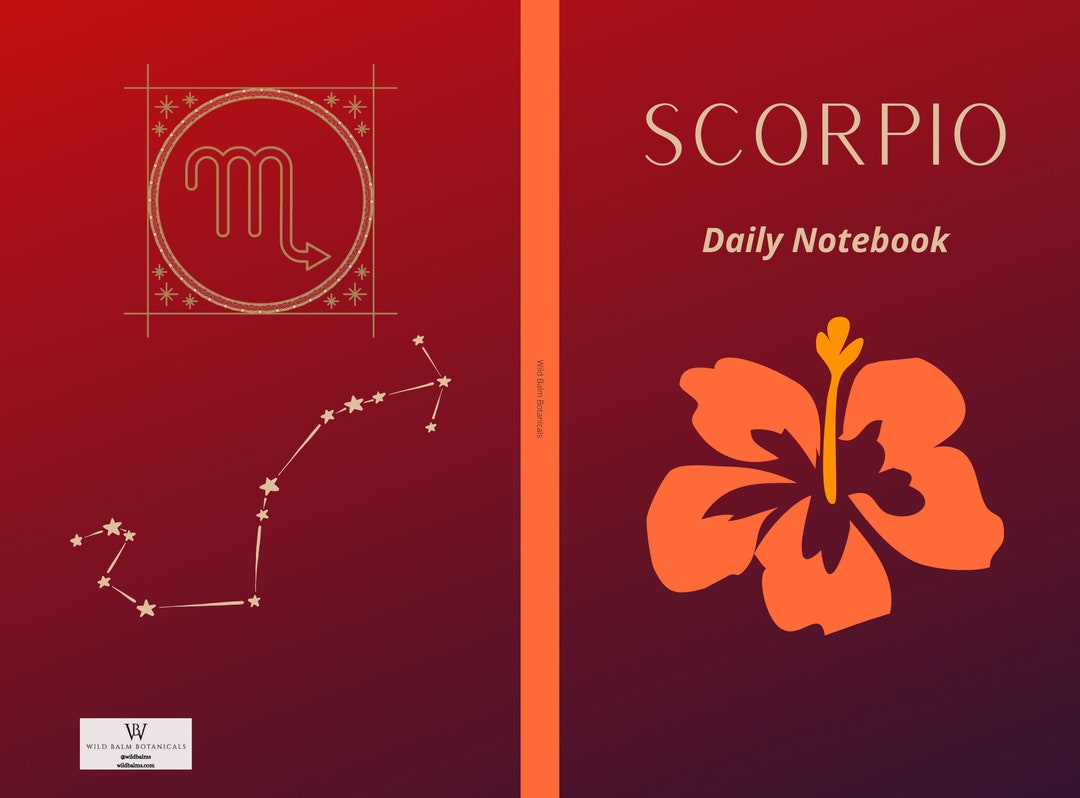 Scorpio Journal Daily Notebook Zodiac Diary Astrology - Etsy