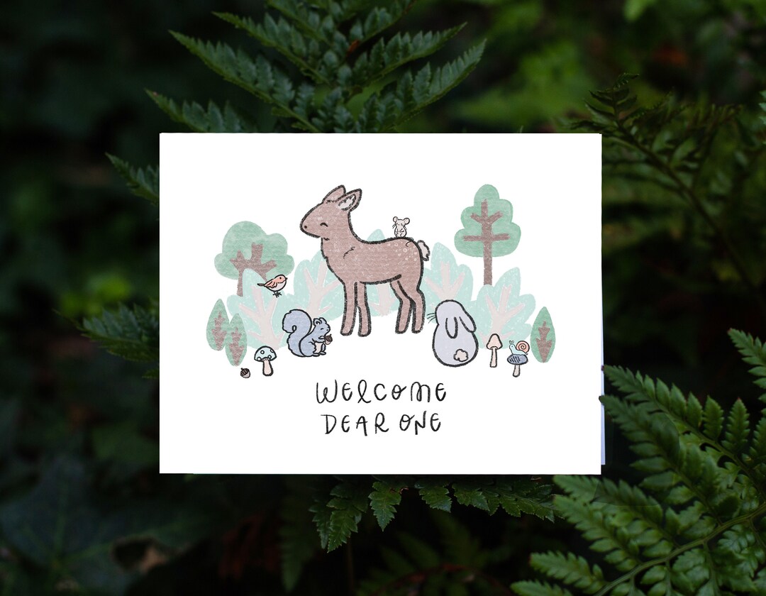 Welcome Dear One Card | Adoption Welcome New Family Member New Baby ...