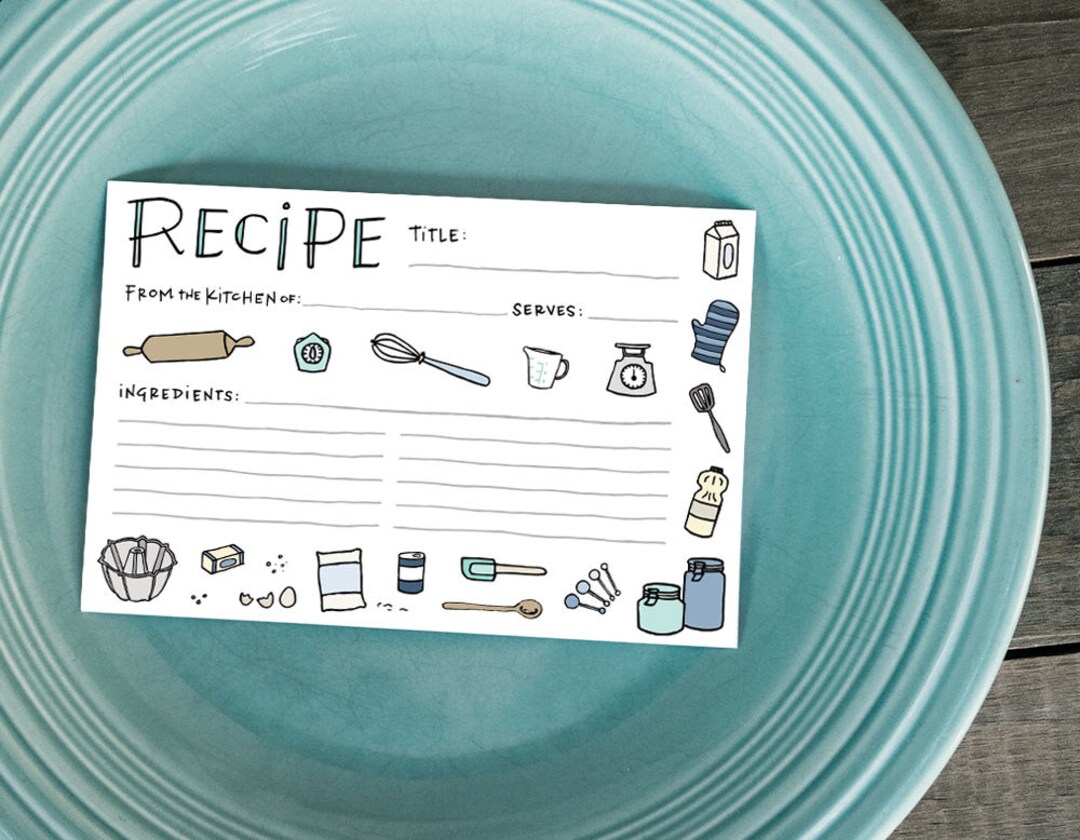 Recipe Cards Set, Sweets Edition, 4x6 | Kitchen Baking From the Kitchen ...