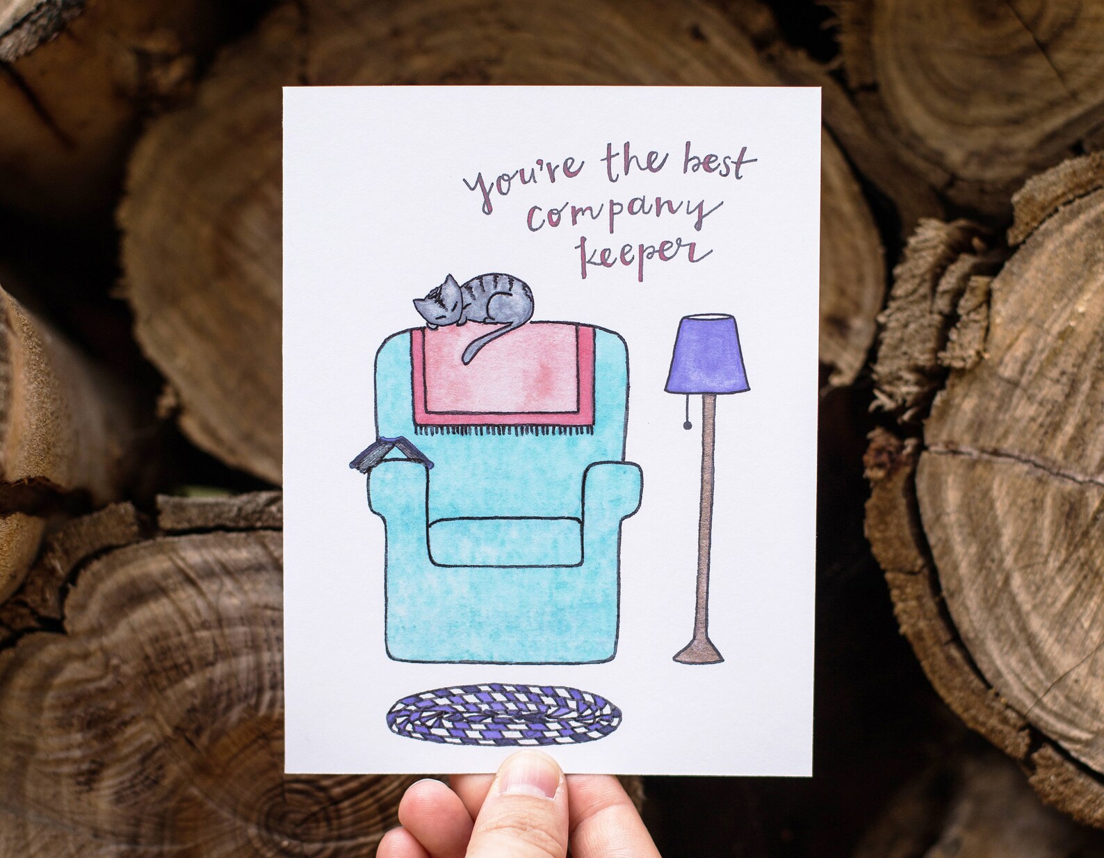 Company Keeper Affirmation Card Just-Because Card for | Etsy