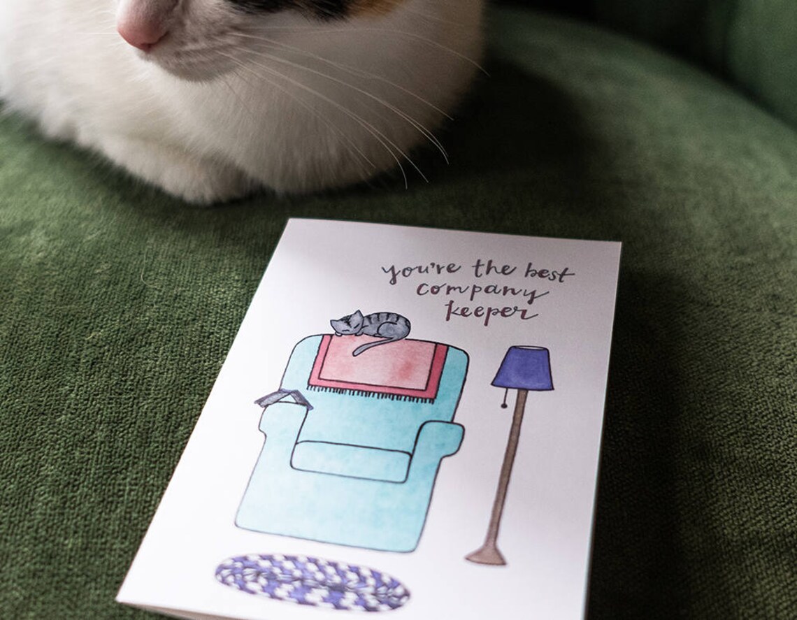 Company Keeper Affirmation Card Just-Because Card for | Etsy