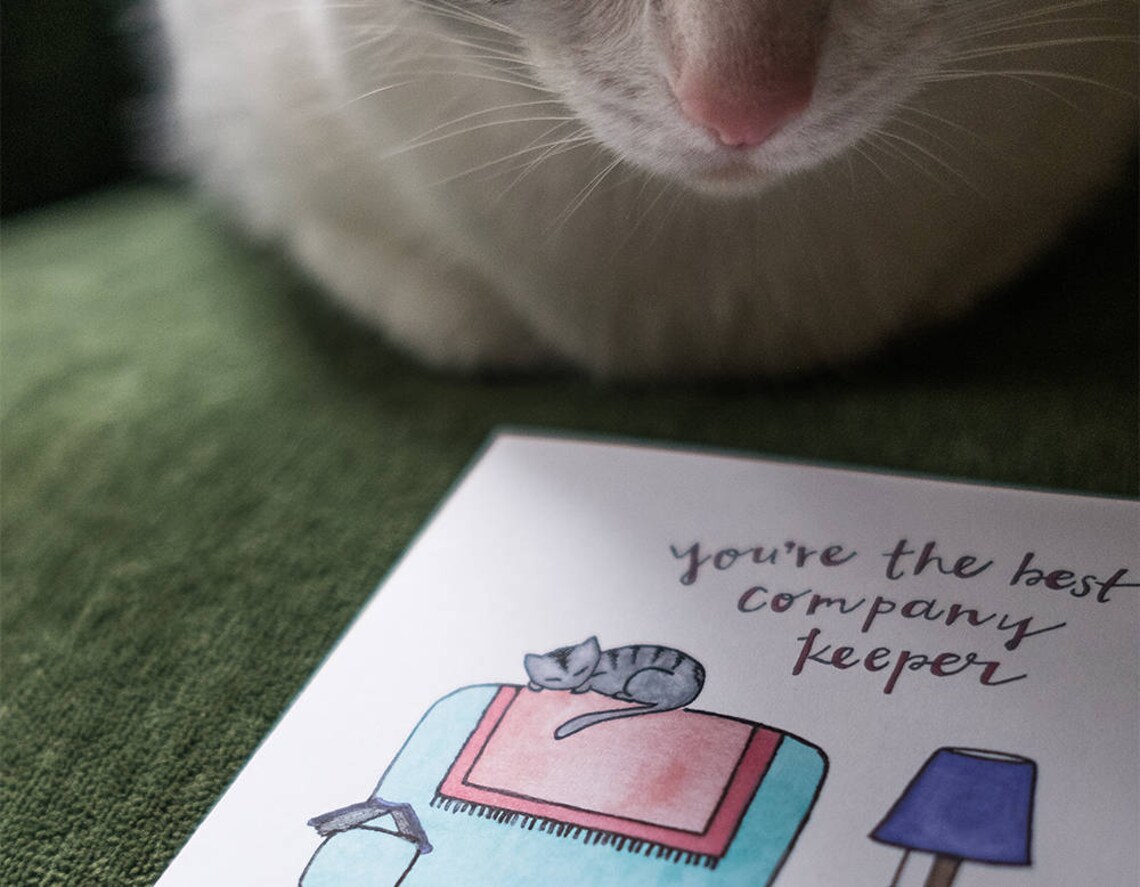 Company Keeper Affirmation Card Just-Because Card for | Etsy