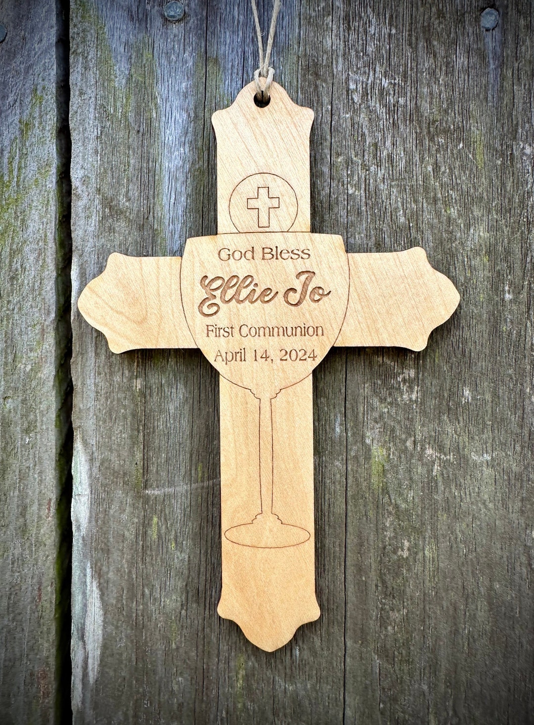 Personalized First Communion Gift: Personalized Communion Cross - Etsy