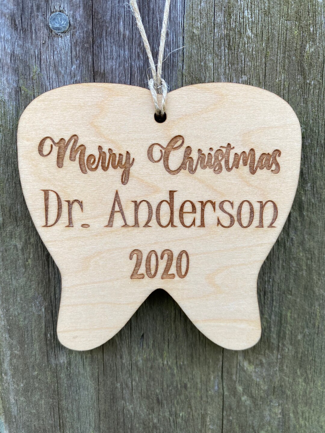 Personalized Tooth Ornament: Christmas Ornament for Dentist ...