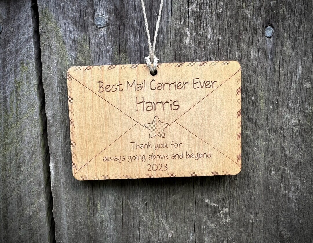 Personalized Envelope Ornament: Christmas Gift for Mail Carrier, Mail ...