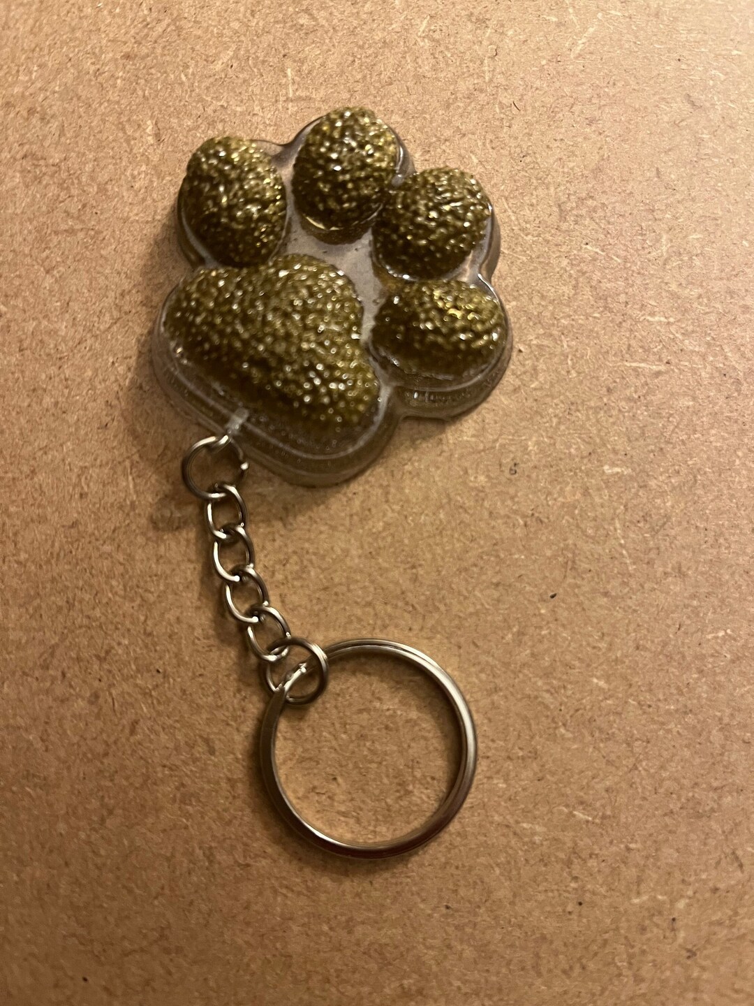 Dog Paw Keychain - Etsy