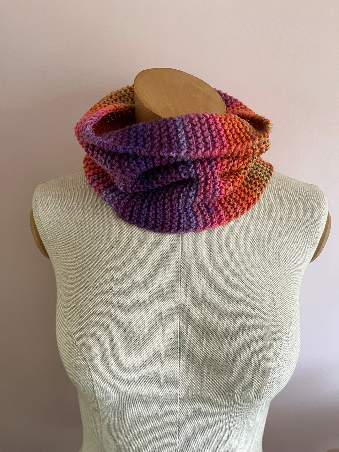 Hand Made Knitted Snood Dust Storm - Etsy UK