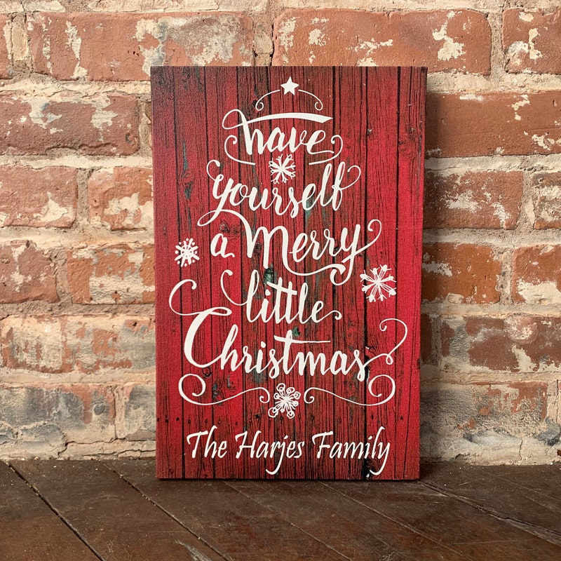 Custom Christmas Sign - Etsy