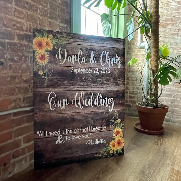 Rustic Wedding Signs - Etsy