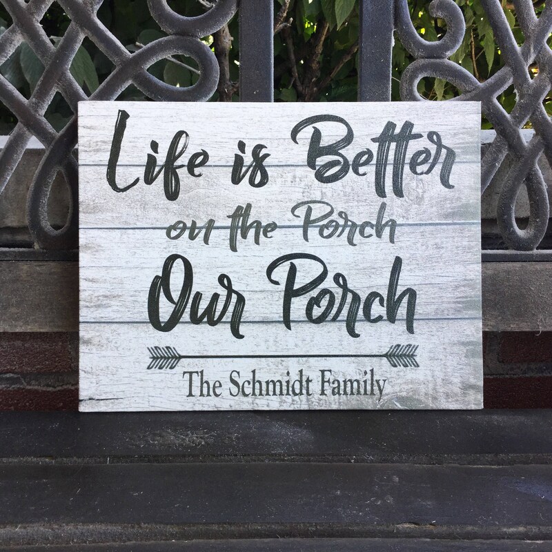 Custom Porch Sign - Etsy