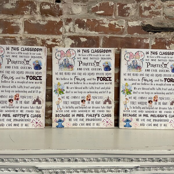 Disney classroom decor - Etsy