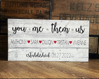 You Plus Me Heart Anniversary Card for Him Anniversary Gift - Etsy