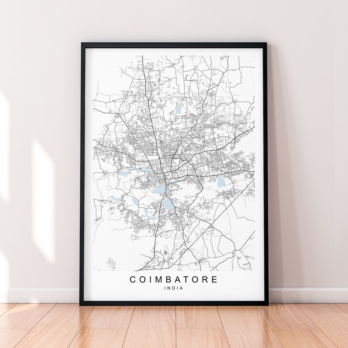 Coimbatore City India Map Print Poster Minimalist Home Coimbatore India ...
