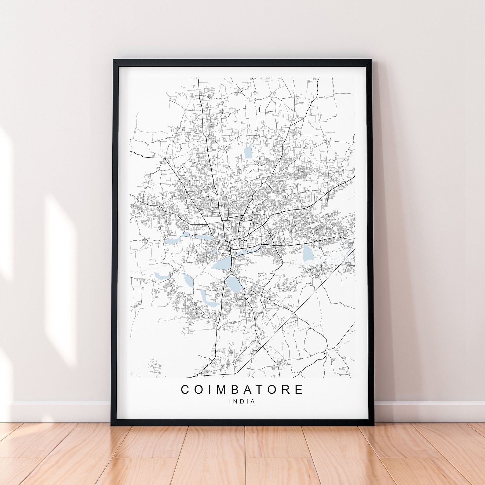Coimbatore City India Map Print Poster Minimalist Home Coimbatore India ...