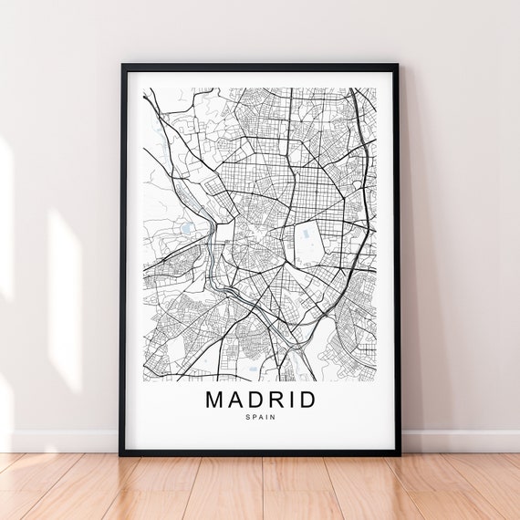 Madrid Spain Capital Map Municipalities Madrid Map From Spain | Wall